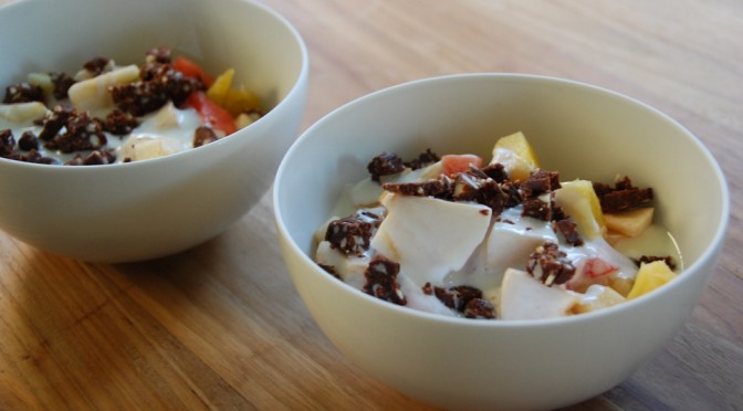 Joghurt mit Obst und Fruchtriegel - Wandel im Kleinen